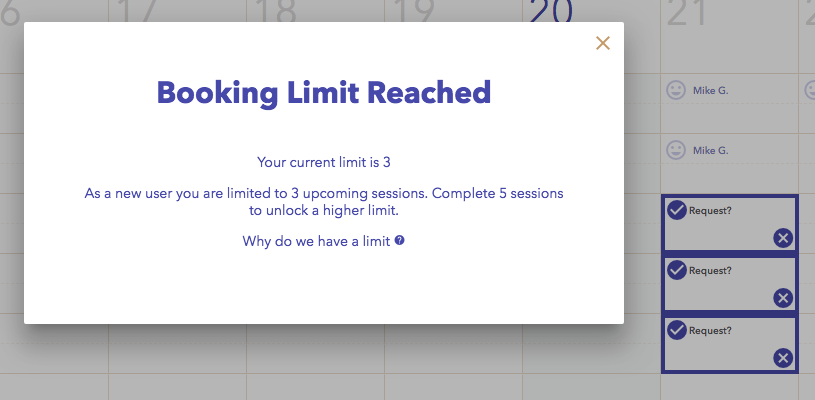 Feature Update – July 2018 – Attendance Score, Booking Limits